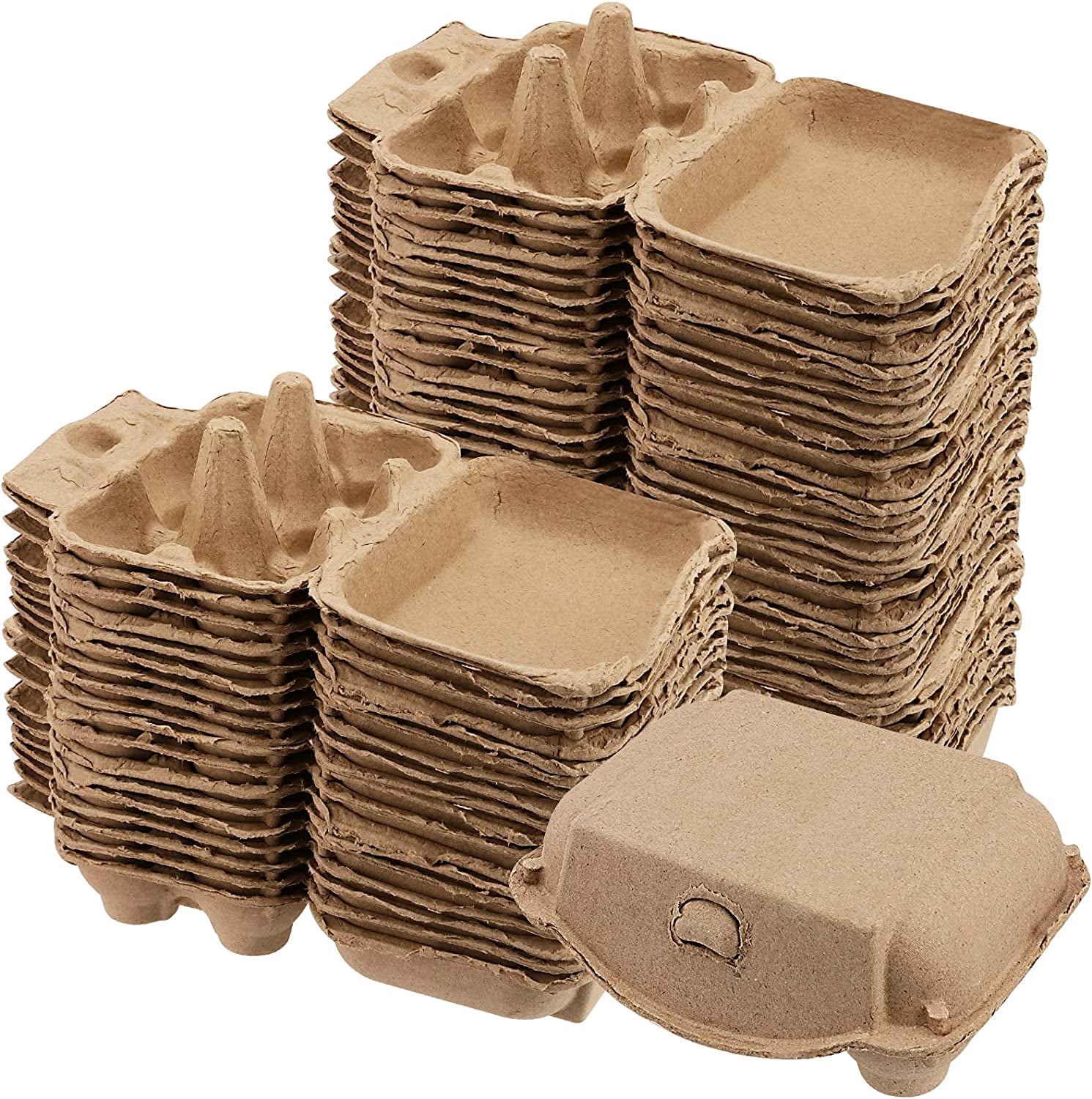 50 PCS Paper Egg Cartons, 6 Egg Cartons Pulp Egg Cartons for Kitchen ...