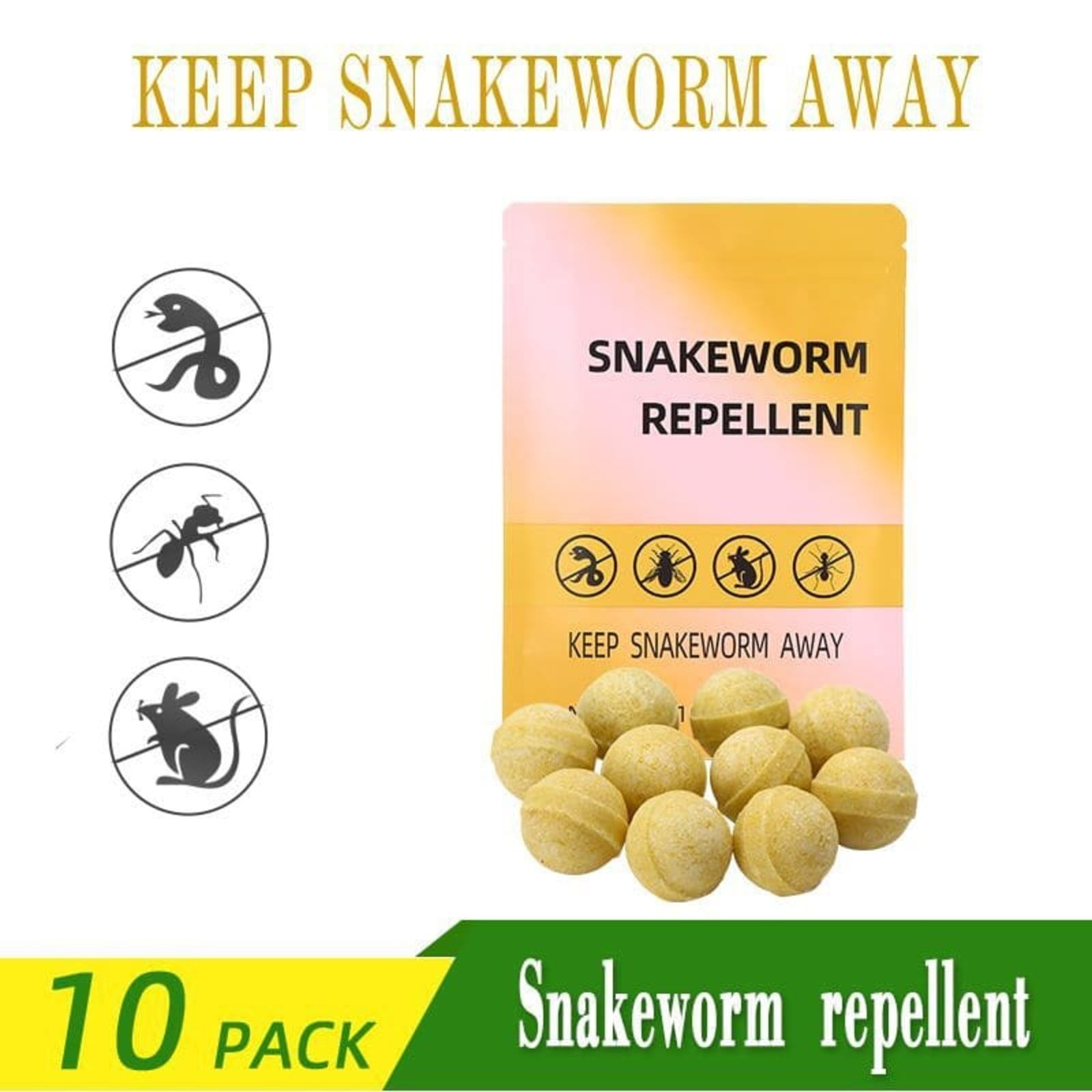 50 PCS Powerful Snake Repellent for Outdoor Use, Natural Keep Snake Away Deterrent with Long ...