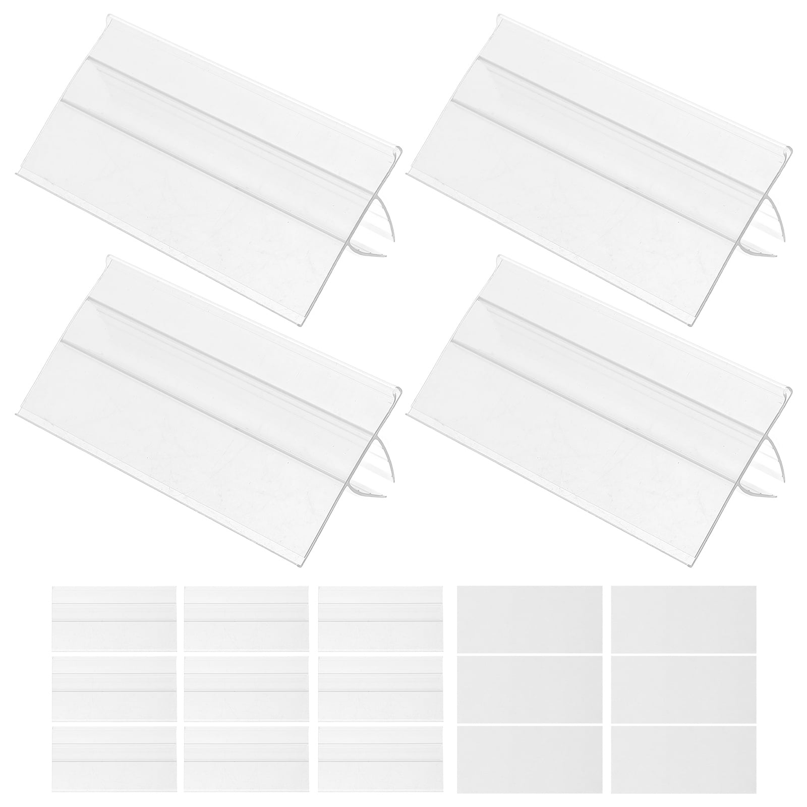 50 PCS Shelf Label Holder Sign Wire Shelf Holders Library Shelf Markers ...
