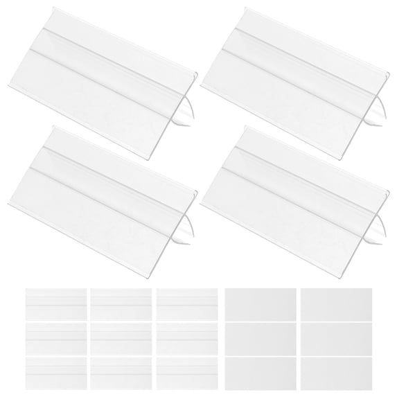 50 PCS Shelf Label Holder Sign Wire Shelf Holders Library Shelf Markers ...