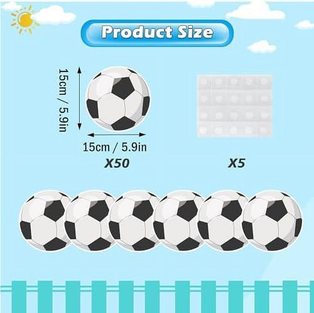 50 PCS Soccer Ball Cutouts for Bulletin Board Decorations, Football ...