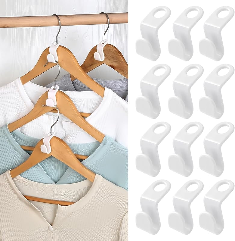 50 PCS Space Saving Hanger - Clothes Connector Hooks, Stacking Space ...