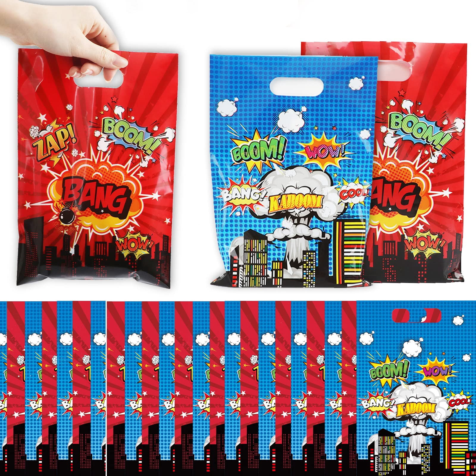 50 PCS Super Theme RRF12 Hero Party Favor Hero Happy Birthday Goodie ...