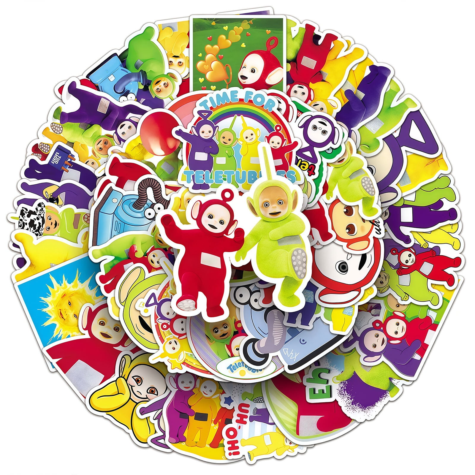 50 PCS For Teletubbies Theme Water Bottle Stickers for Teens,Waterproof ...