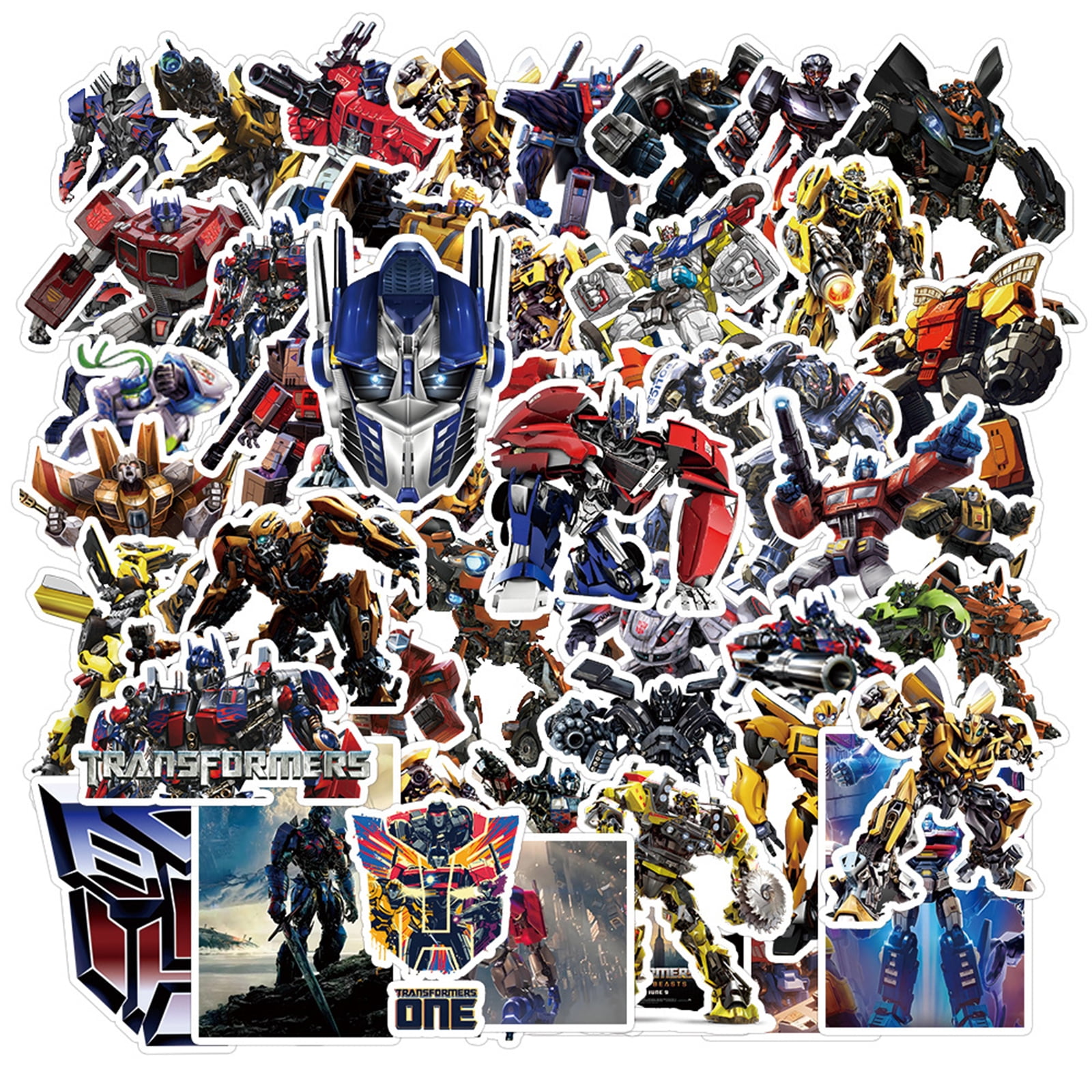 50 PCS For Transformers Theme For Optimus Prime Cartoon Water Bottle ...