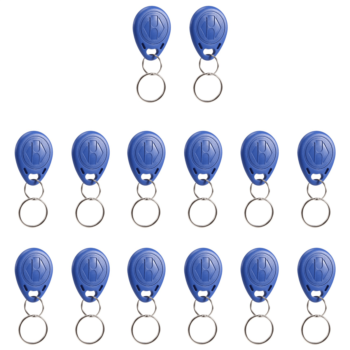 50 PCS Writable 125KHz RFID Key Fob Proximity ID Card Token Tag ...