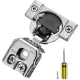 50 Pack 1-1/4 inch Overlay Cabinet Hinges - Soft Close, Hidden Door ...