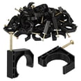 50 Pack 1/2" Half Clamps J-Hook with Nails Set, J Clamps for PEX ...