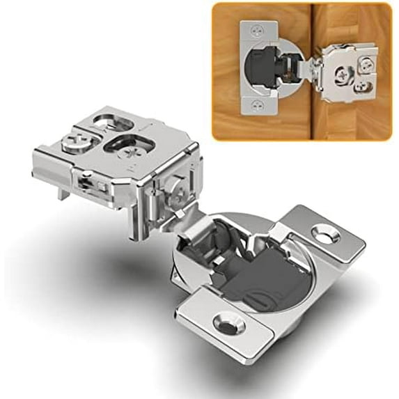 50 Pack 1" Overlay 4D Soft Close Concealed Hinges for Face Frame Door ...