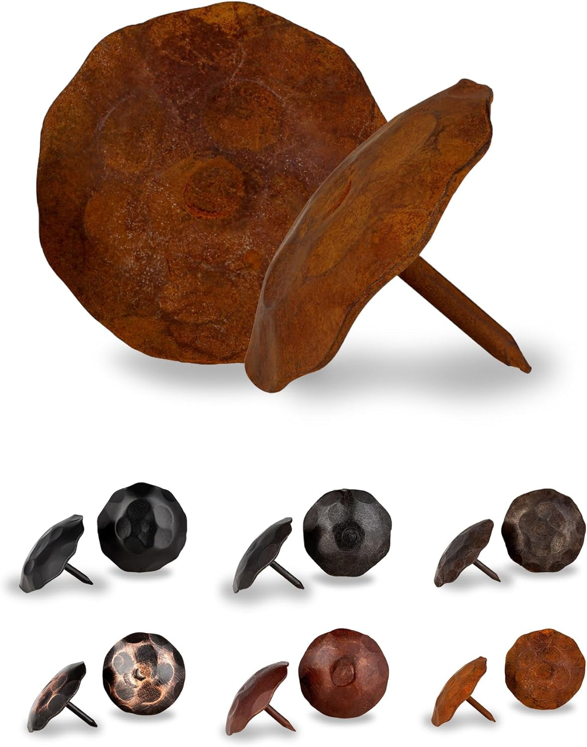 50 Pack 1.5 Inch Large Round Head Clavos Decorative Nails – Rusted ...