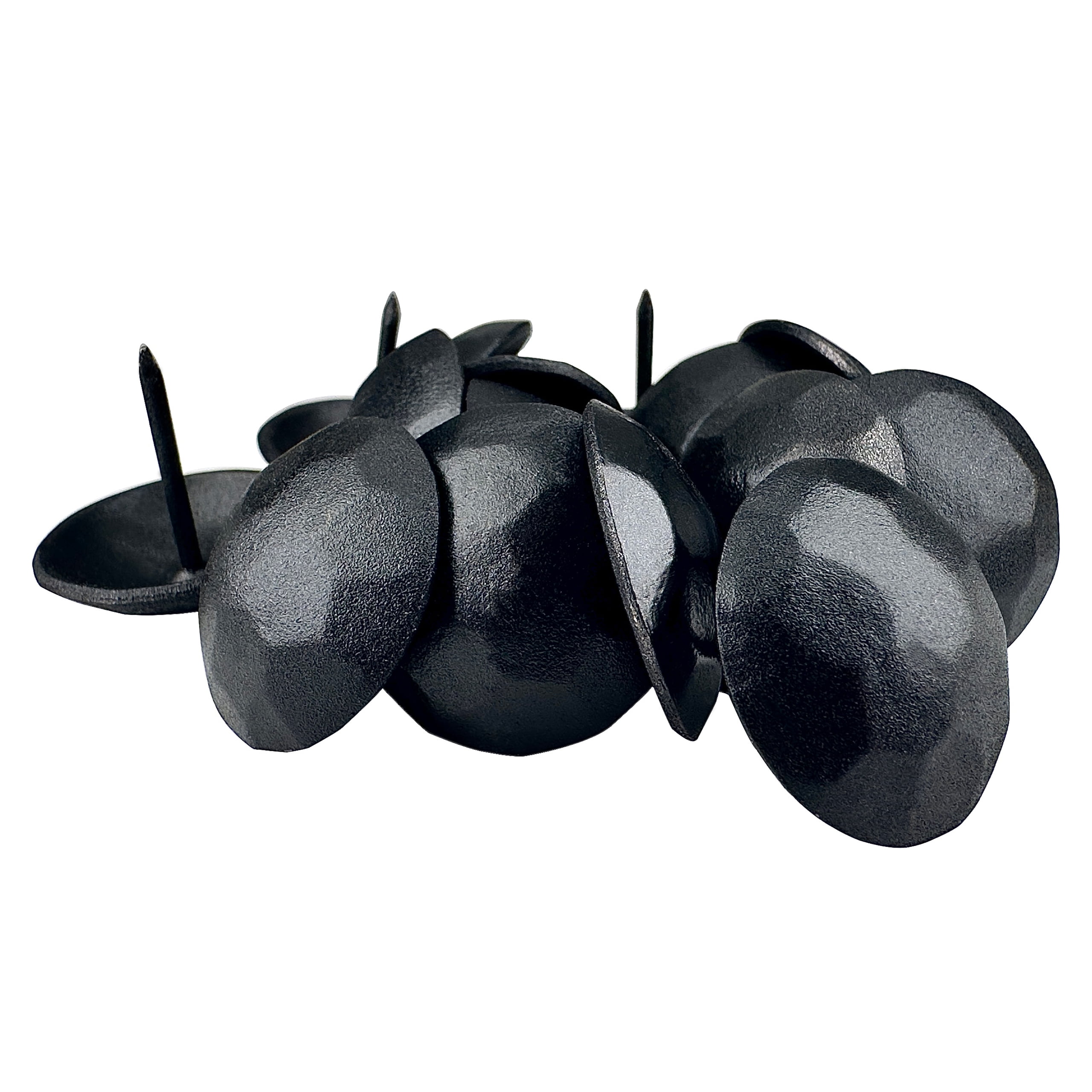 50 Pack - 1” Black Decorative Clavo Nails Round Hammered Iron Antique ...