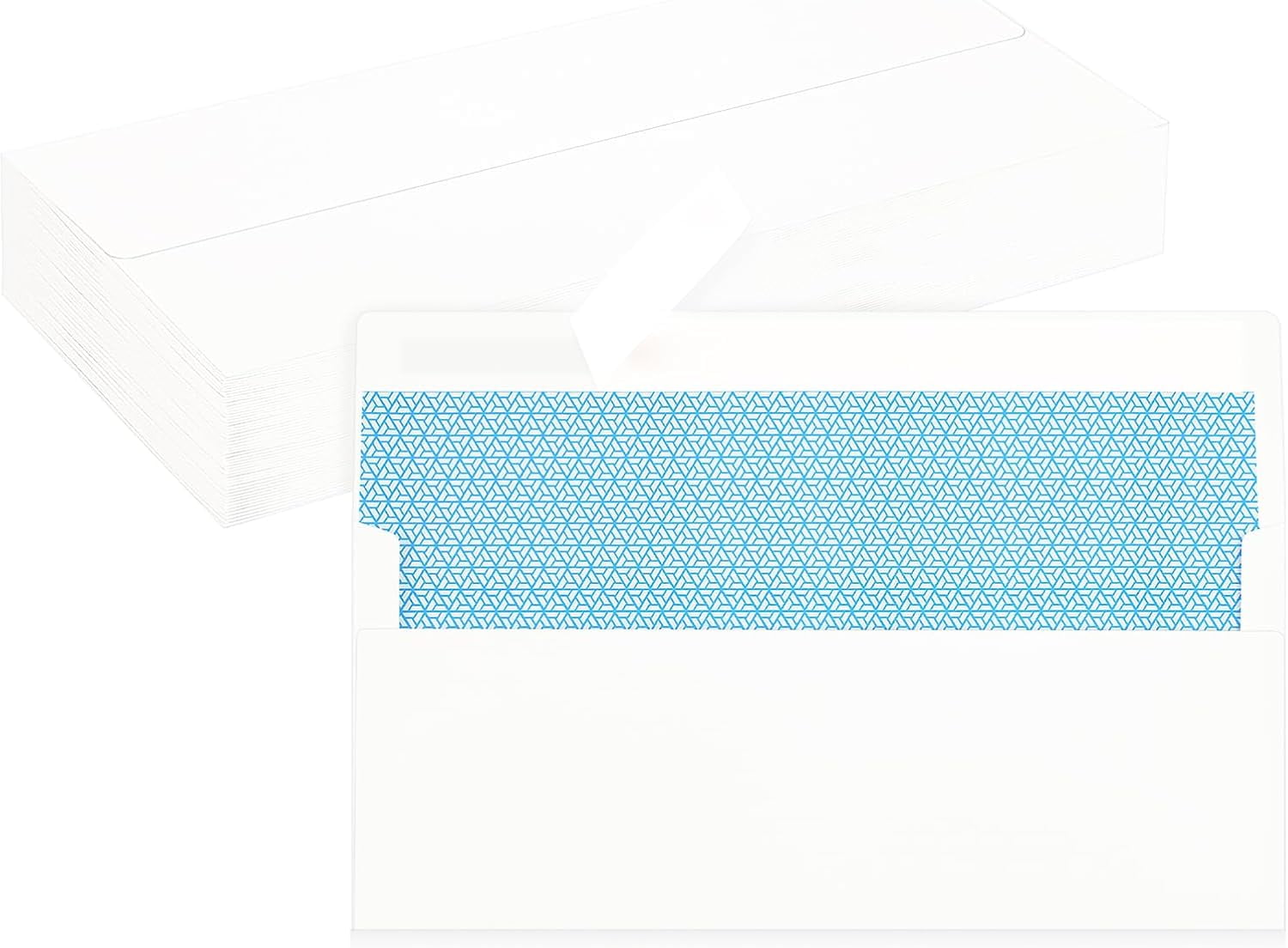 50 Pack #10 Business Envelopes, White Standard Envelopes Self Seal ...