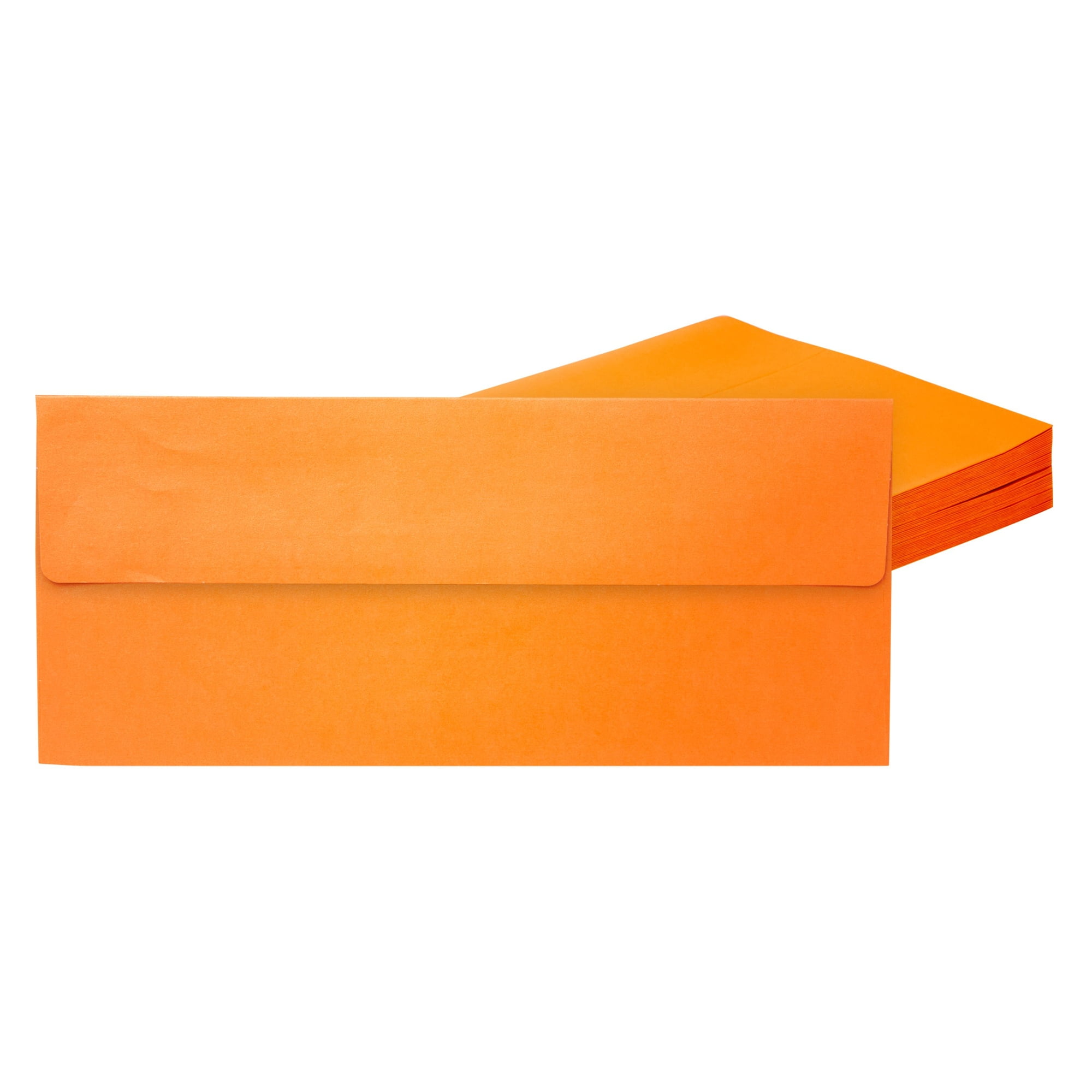 Pipilo Press Orange Envelopes - 50 Pack, #10 Size (4 1/8 x 9 1/2 In ...