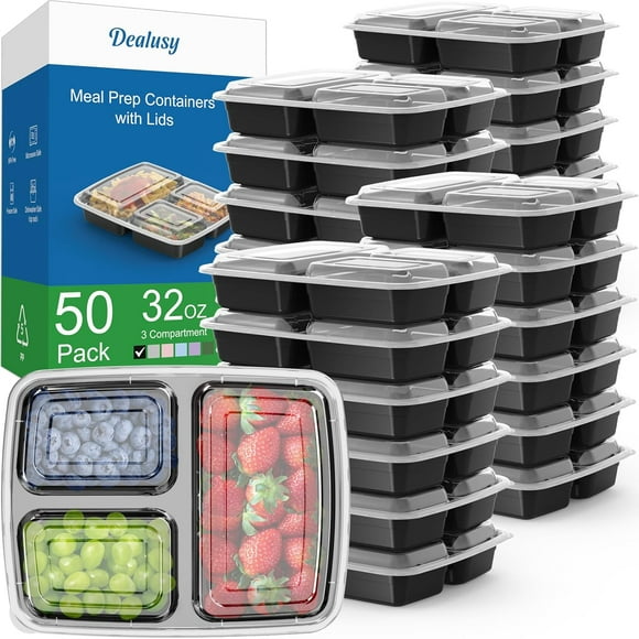 3-compartment Food Containers
