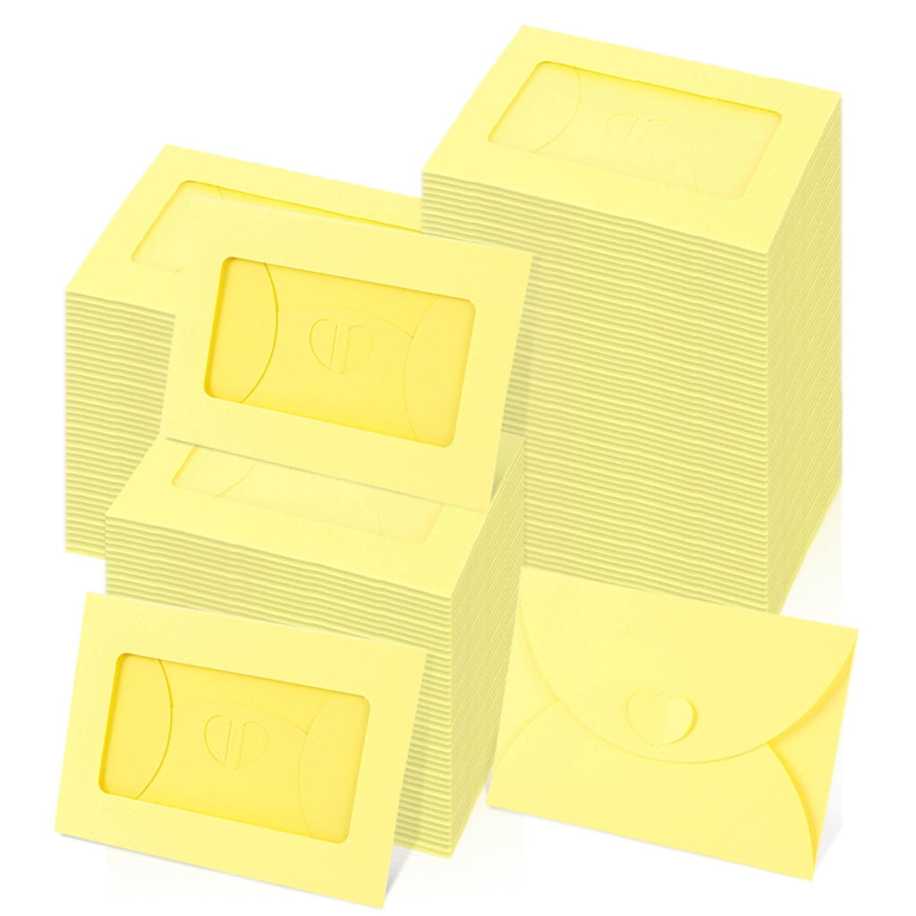 50 Pack 10x7cm Colorful Envelopes, Card Envelopes, Kraft Papers ...