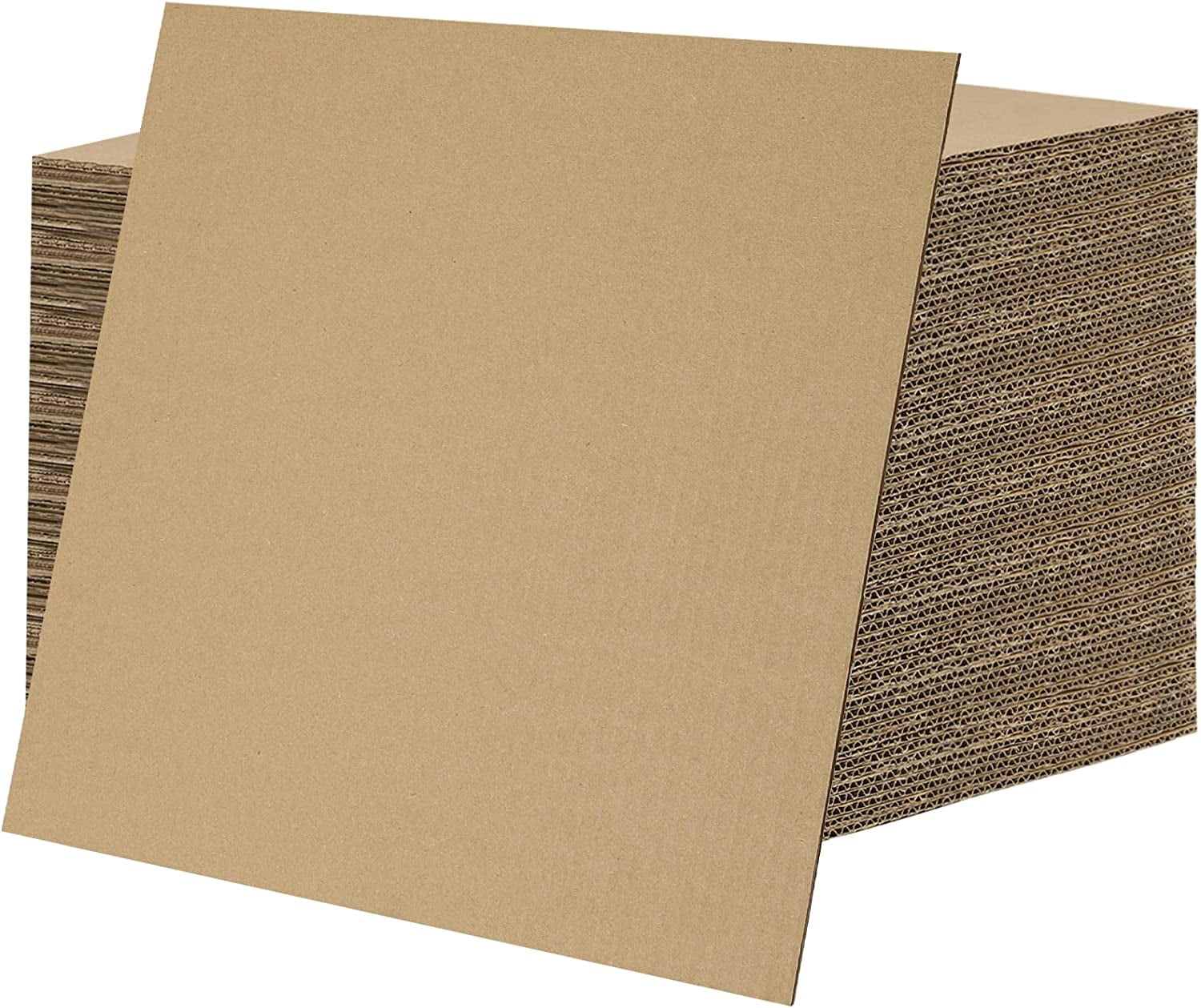 50 Pack 11.8 x 11.8 Inches Corrugated Cardboard Sheets, 1/8" Thick ...