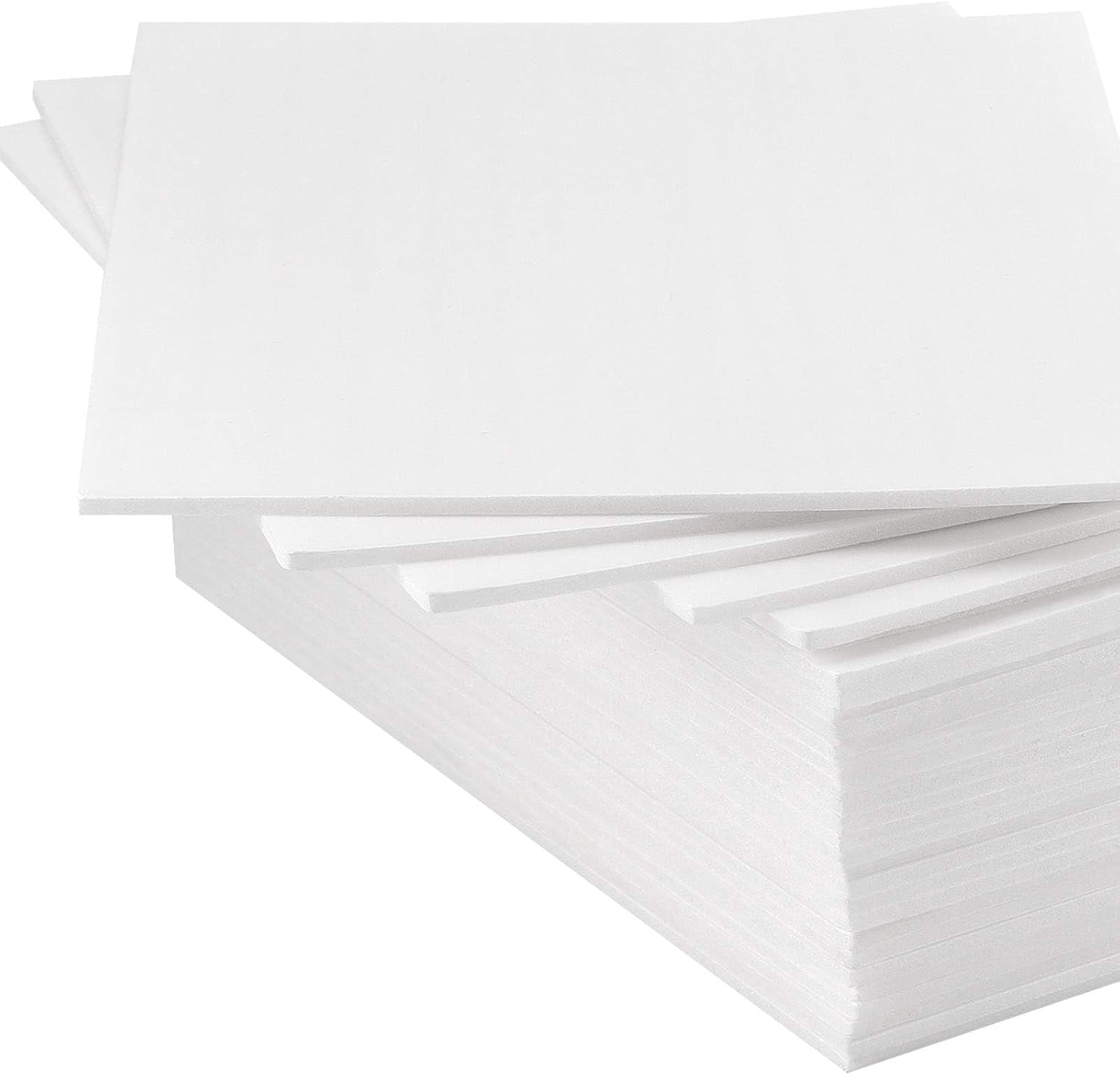 50 Pack 12 x 16 x 1/8 inch Foam Core Backing Boards, White Foam Boards ...