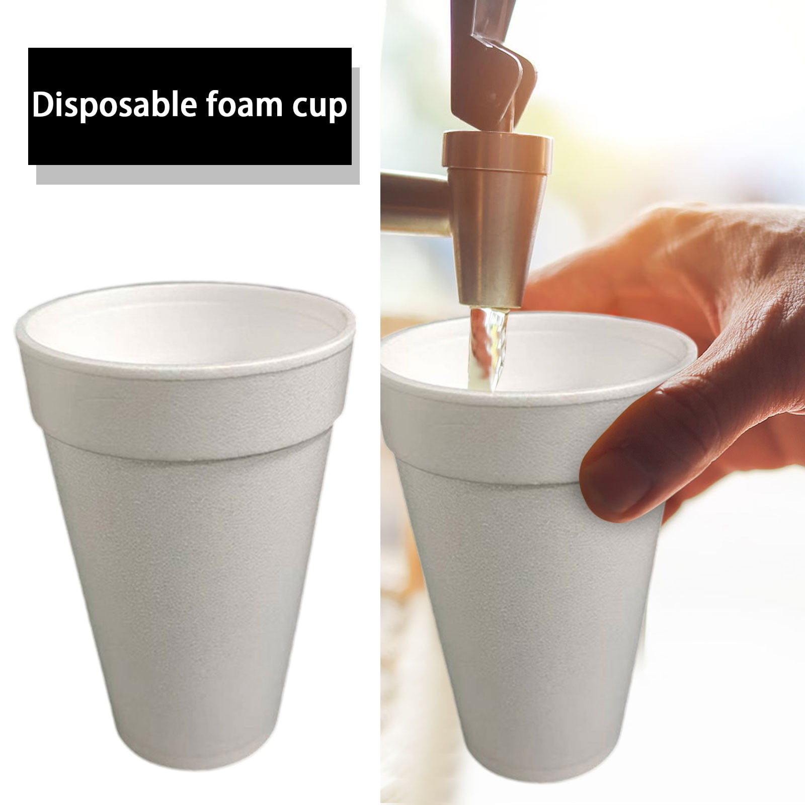 50 Pack 12oz Disposable Coffee Cups with Lids - Double Wall Insulated ...