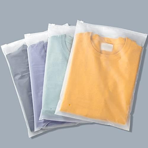 50 Pack 14"x16" Frosted Poly Plastic Bags Ziplock, Zipper Packaging ...