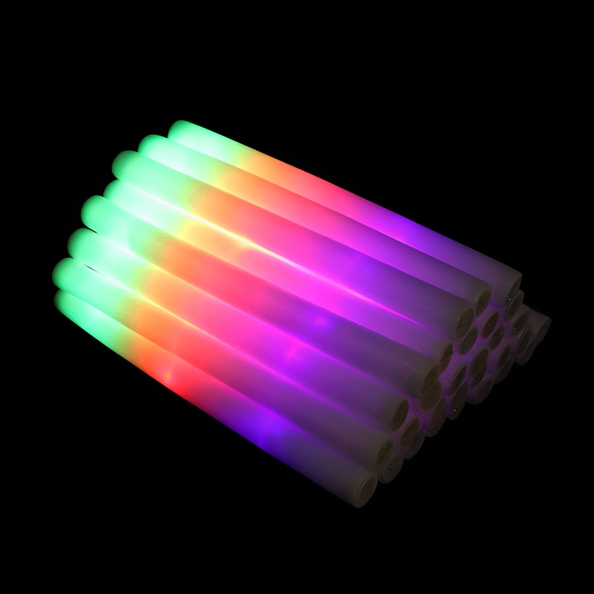 Walmart 50 Pack Neon LED Foam Sticks, 18 inch, Adults Light Party Pack ...