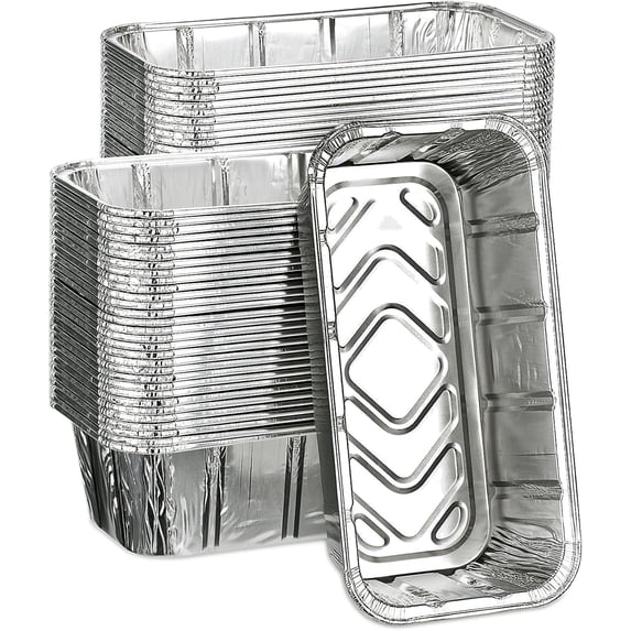 50 Pack 1Lb Mini Loaf Pans, 6” x 3.5” x 2” Foil Disposable Loaf Pans ...