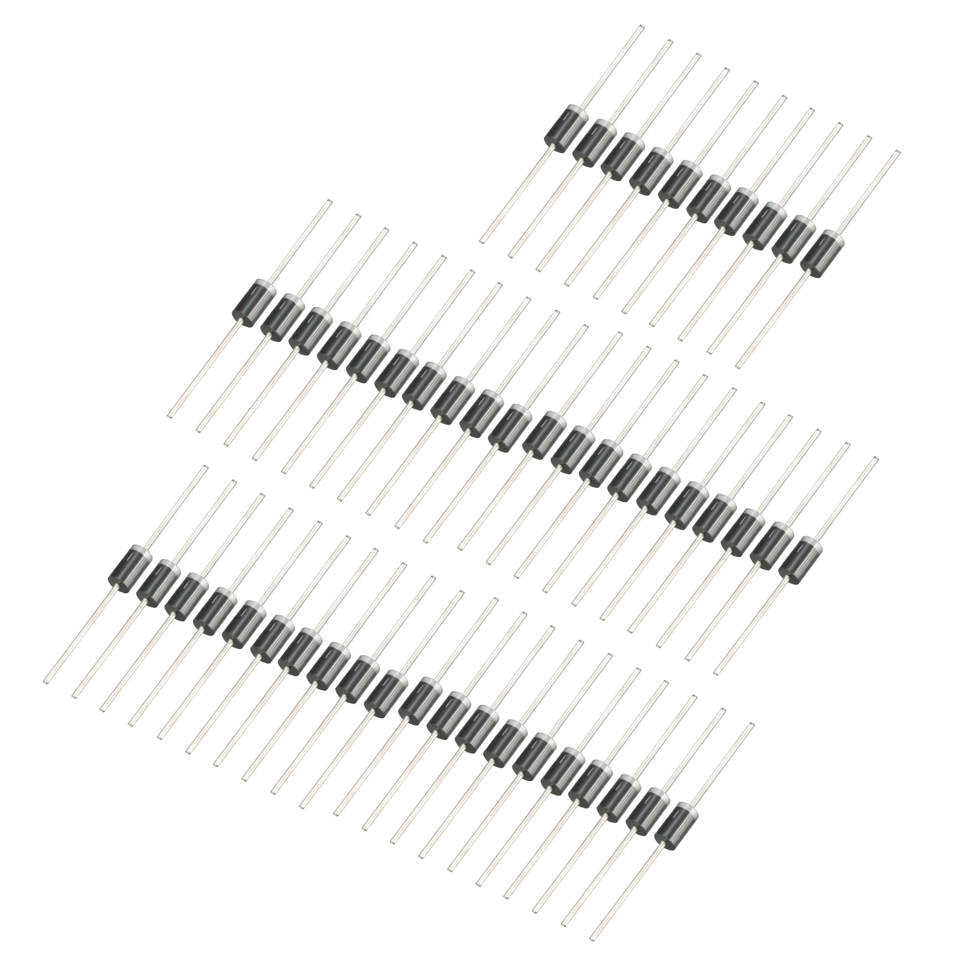 50 Pack 1N5401 Rectifier Diode 3A 100V Electronic Silicon Diodes ...