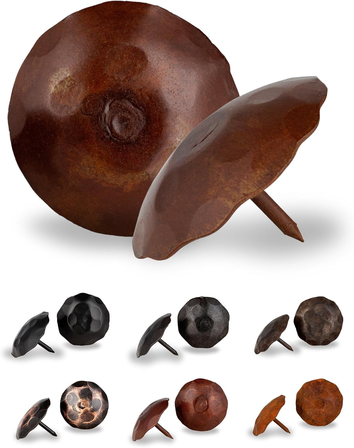 50 Pack 2 Inch Large Round Head Clavos Decorative Nails – Sealed Rusted ...