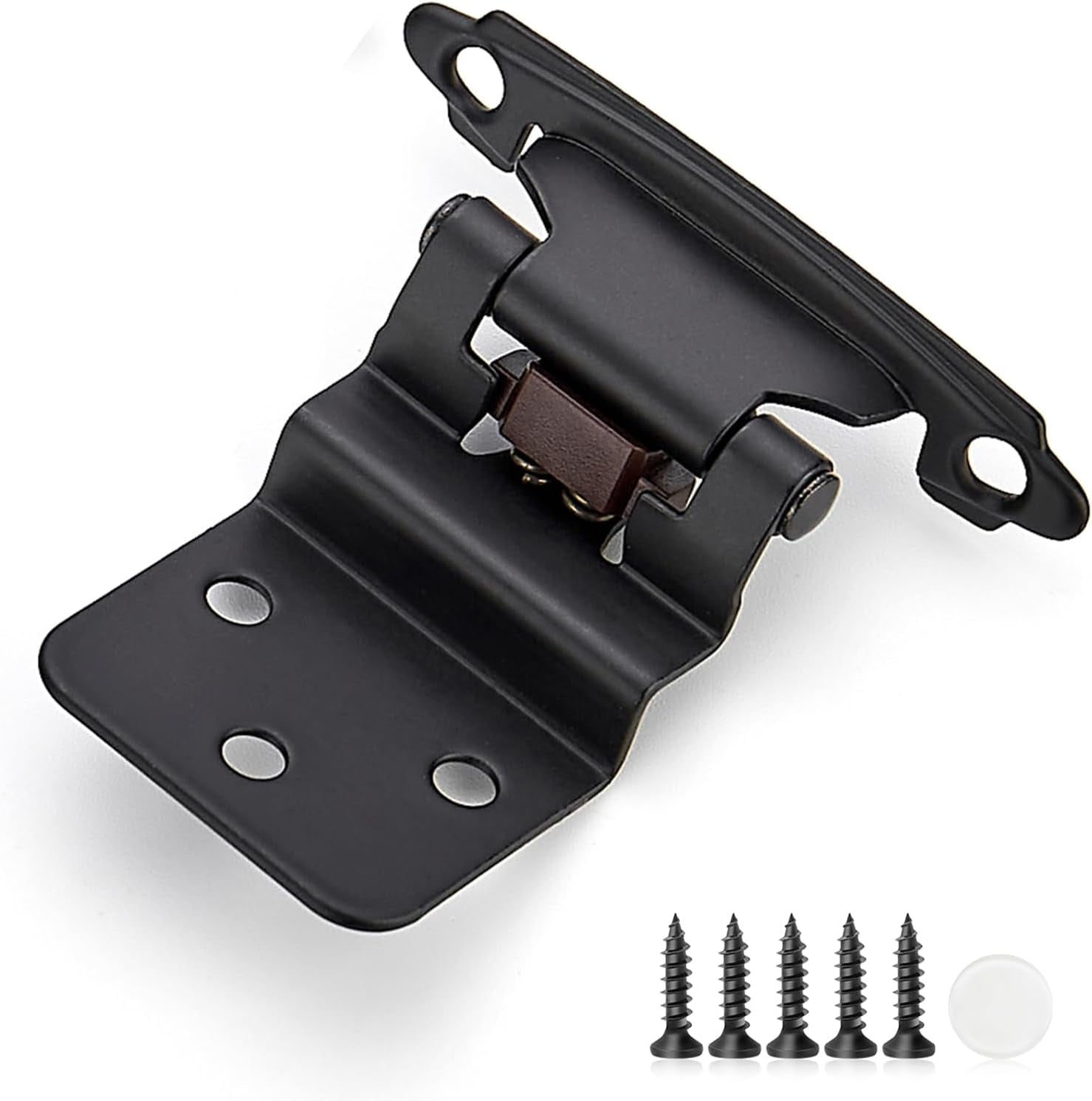 50 Pack 25 Pair Black Cabinet Hinges - 3/8 inch Inset Kitchen Cabinet ...