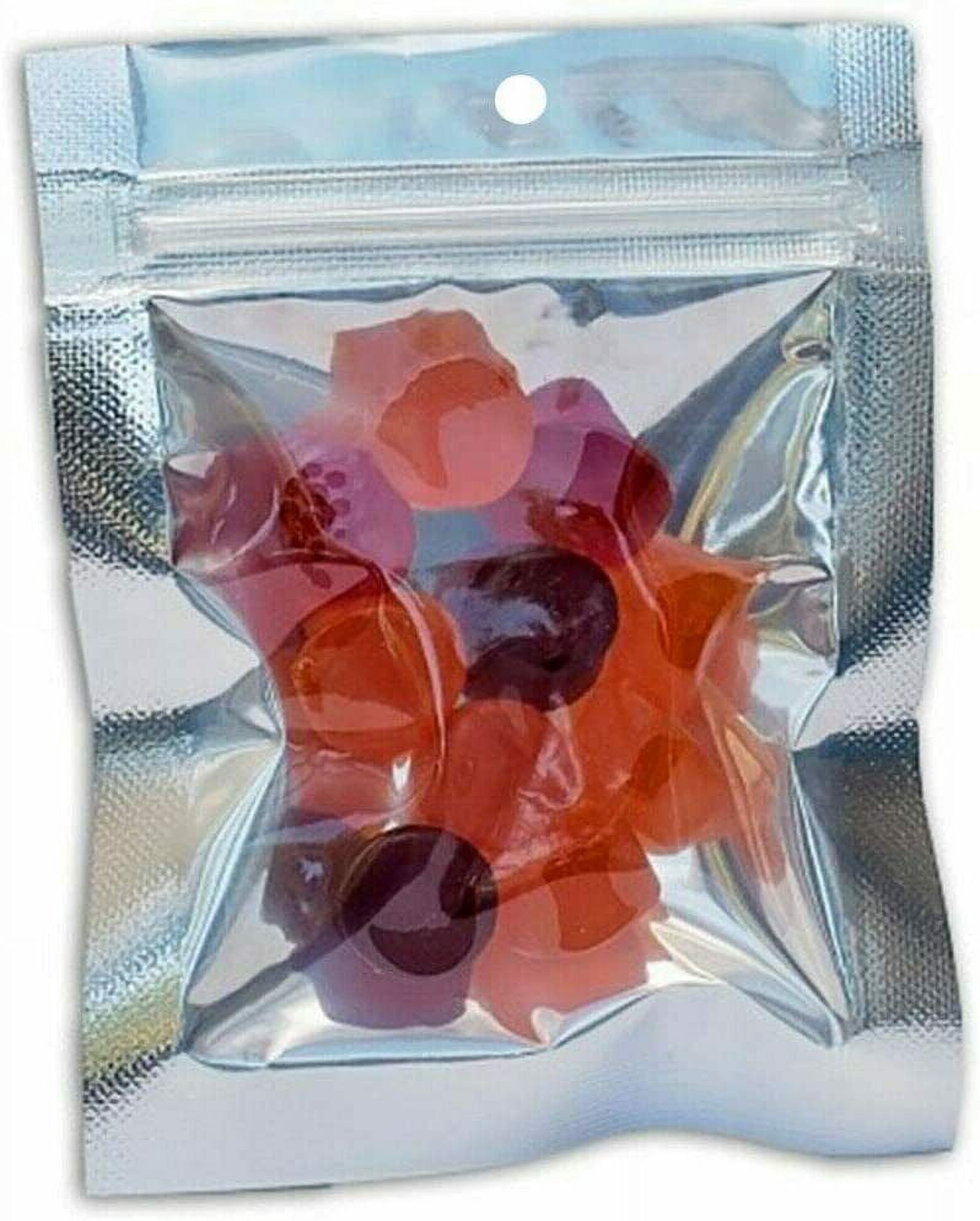 50 Pack 3.5"x4.5" Mylar Clear/Silver Aluminum Foil Resealable Flat Bags ...