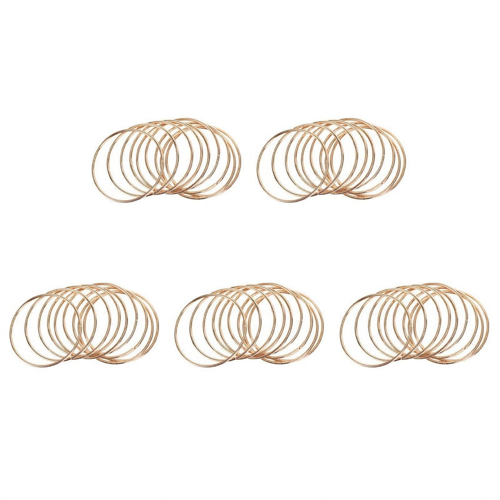 50 Pack 3 Inch Gold Dream Catcher Metal Rings Hoops Macrame Ring for ...