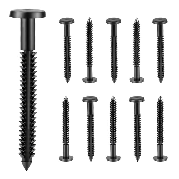 50-Pack 3 Inch Vinyl Shutter Fasteners, Black Window Shutter Pegs, Peg ...