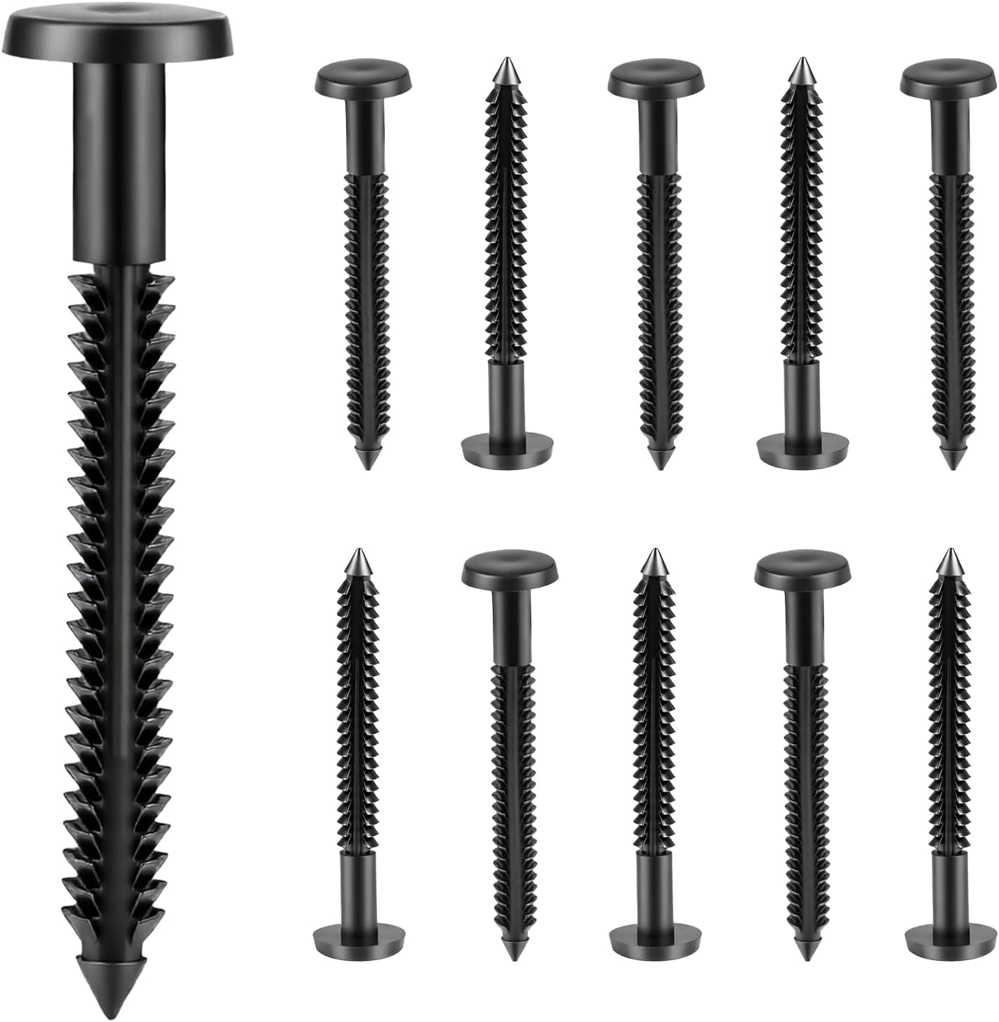 50-Pack 3 Inch Vinyl Shutter Fasteners, Black Window Shutter Pegs, Peg ...