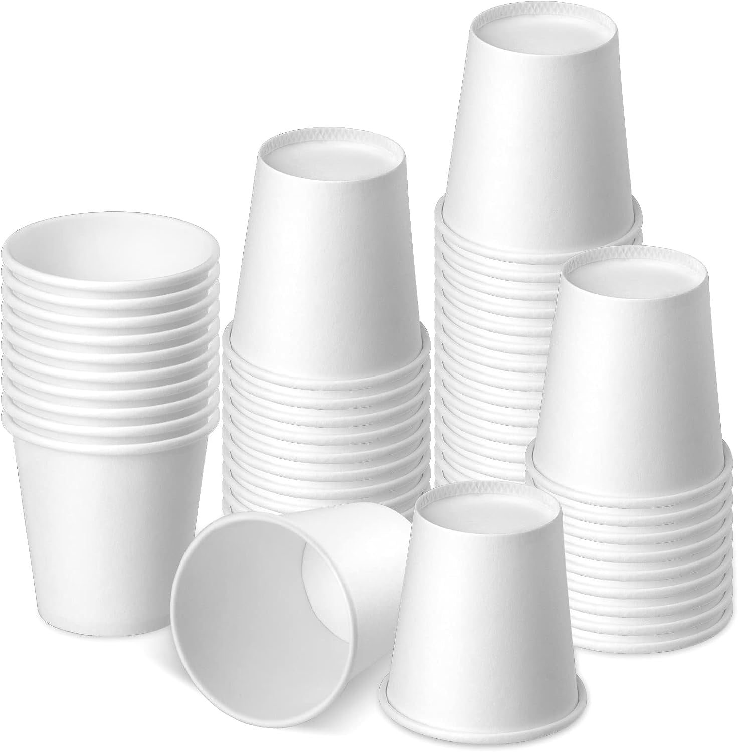 50 Pack 3 oz Disposable Cups - Affordable and Space-Saving Bathroom ...