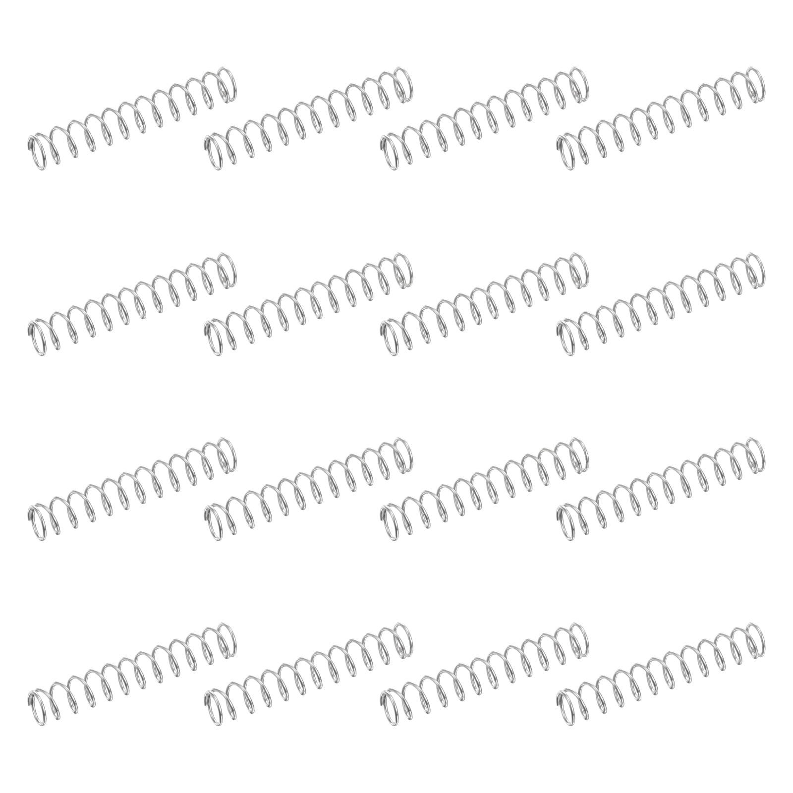 50 Pack 304 Stainless Steel Compression Springs, 0.4mm x 4mm x 25mm ...