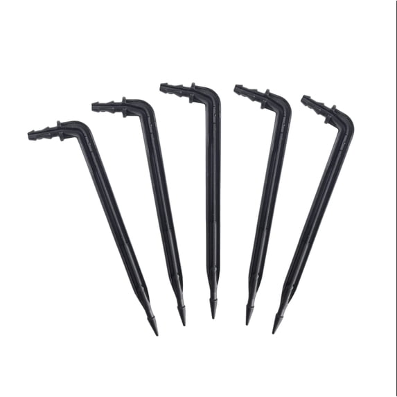 50-Pack 4" Inch Angled Drip Emitter Stake, (FITS 1/4" & 1/8" TUBING ...