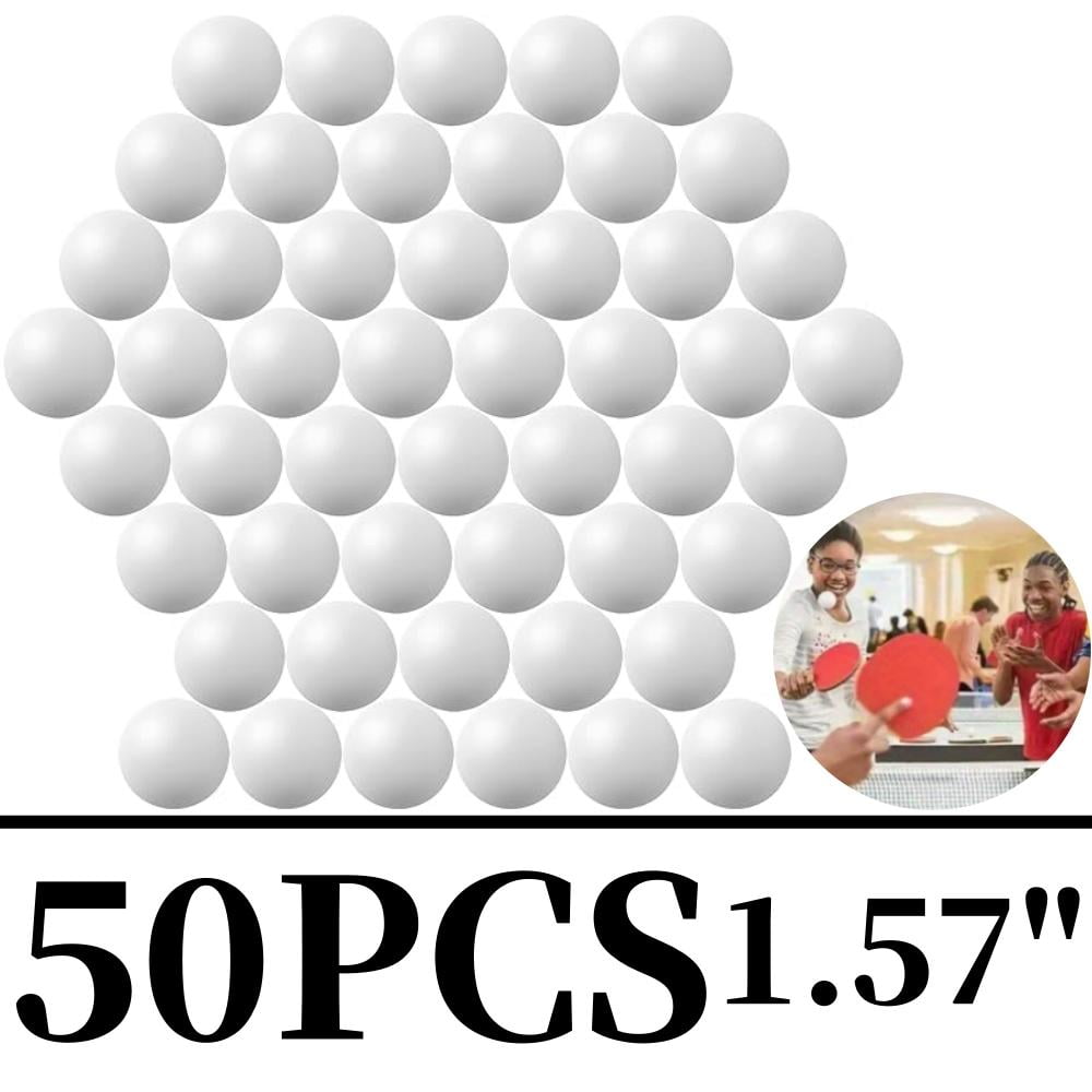 50 Pack 40MM Ping Pong Balls, Assorted Colored Plastic Balls for Beer ...