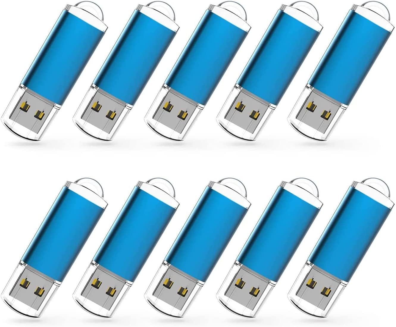 50 Pack 4GB USB Flash Drive, USB 2.0 Memory Stick Bulk Thumb Drives Pen ...