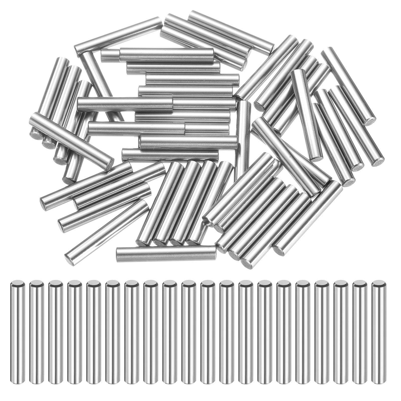 50 Pack 4mm x 28mm Dowel Pins Bearing Steel Cylindrical Dowel Pins ...