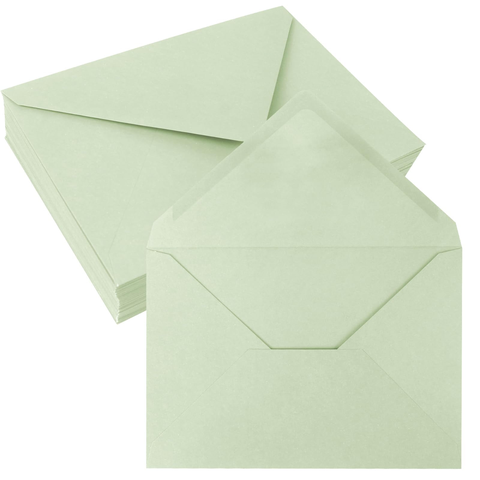50 Pack 4x6 Envelopes Letter Size, Green A4 Envelopes Self Seal for ...