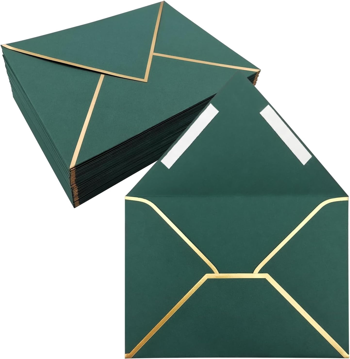 50 Pack 4x6 Green Envelopes - Self Seal, A6 Size - Perfect for ...