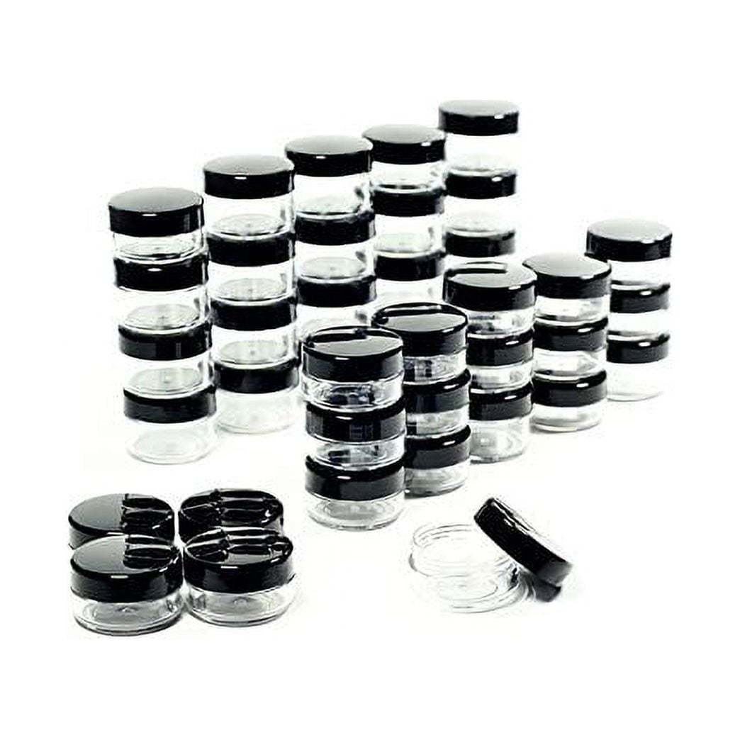 50-Pack 5 Gram/5ML Cosmetic Sample Jars – Plastic Containers for Makeup ...