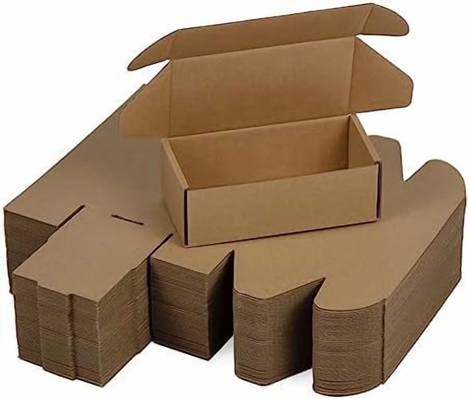 50 Pack 6.5x3.2x2.2 Inches Small Shipping Boxes, Brown Corrugated ...