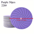 50 Pack 6 Inch Cyclone Multi-Hole Purple Ceramic Sanding Discs 60# Grit ...