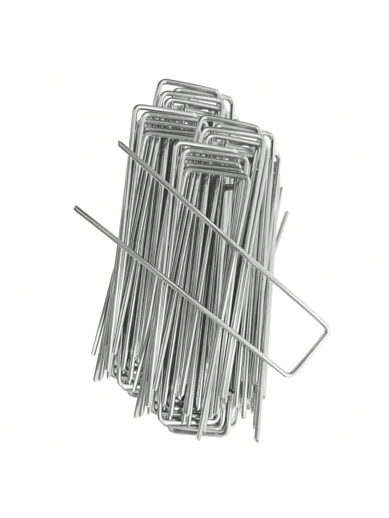 50 Pack 6 Inch Landscape Staples Galvanized Landscape Fabric Staples ...