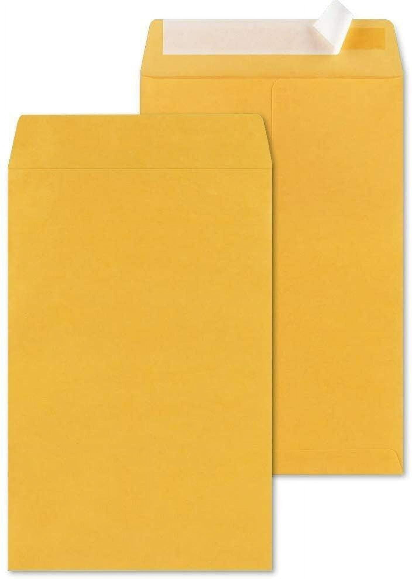 50 Pack - 6x9 Brown Kraft Self Seal Catalog Envelopes with Peel Mailing ...