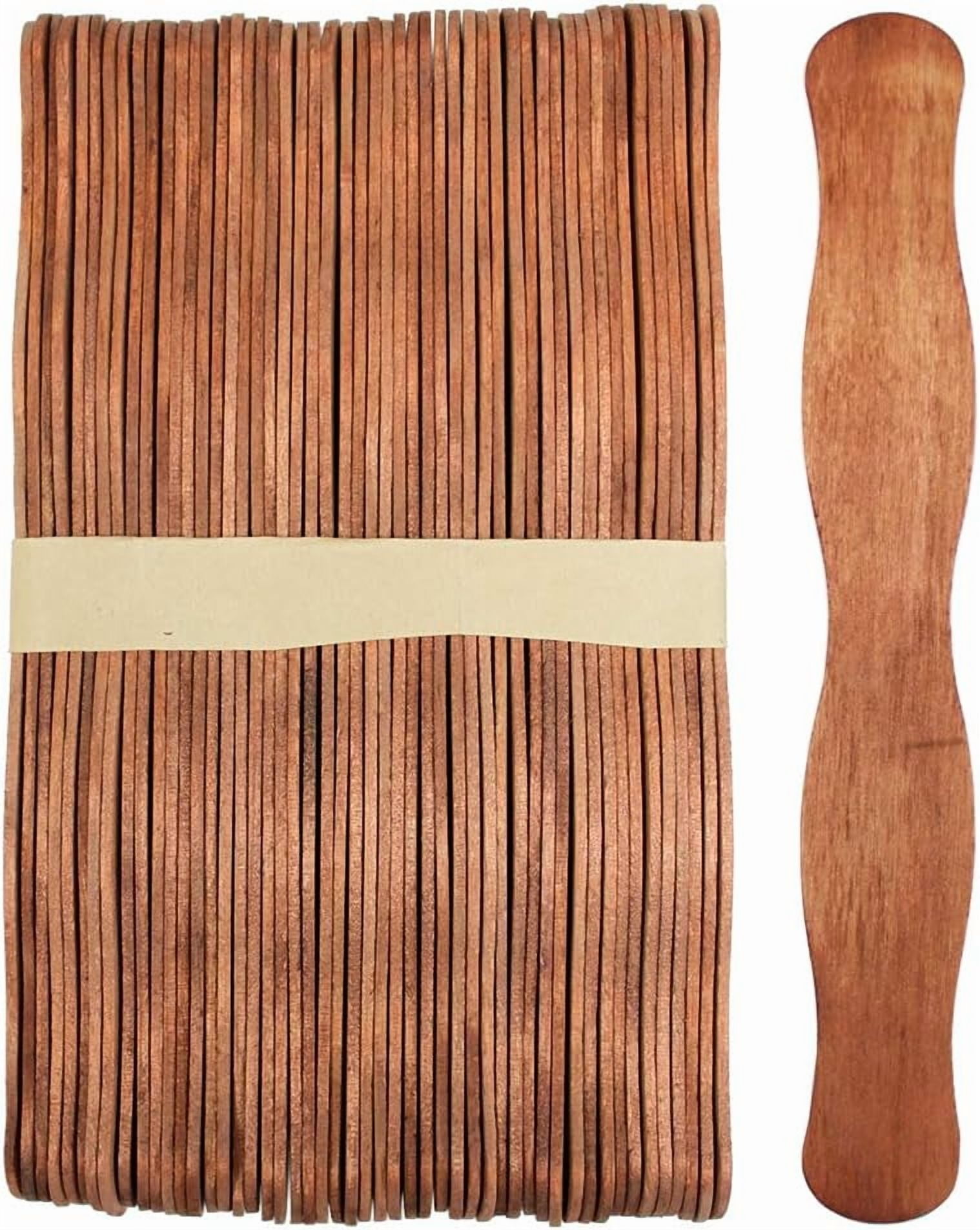 50 Sticks, Brown Color Wavy Craft Sticks for Fan Handles, Craft ...