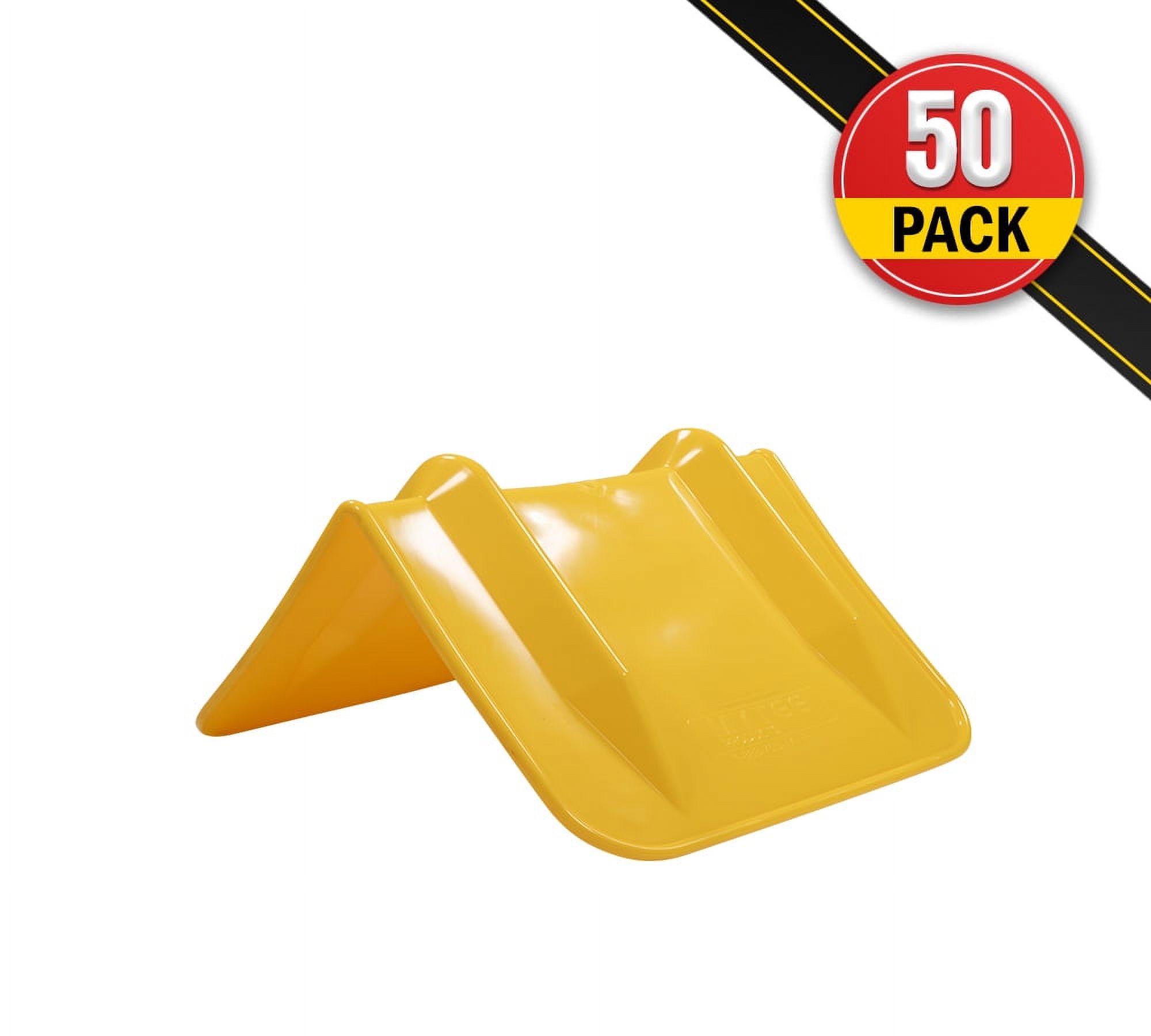 50 Pack 8"x8"x12" Yellow Flatbed Corner Protector - V Shaped Edge Guard ...