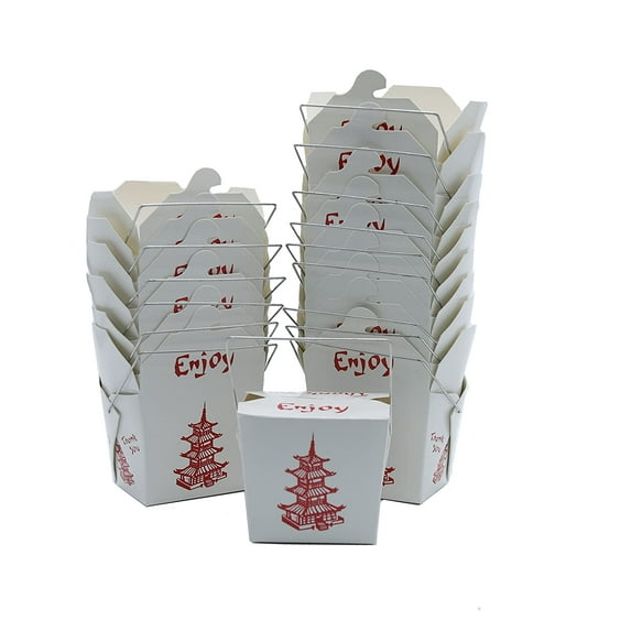 50 Pack 8oz Chinese take out box 8-OZ Bio Noodle Take Out Food ...