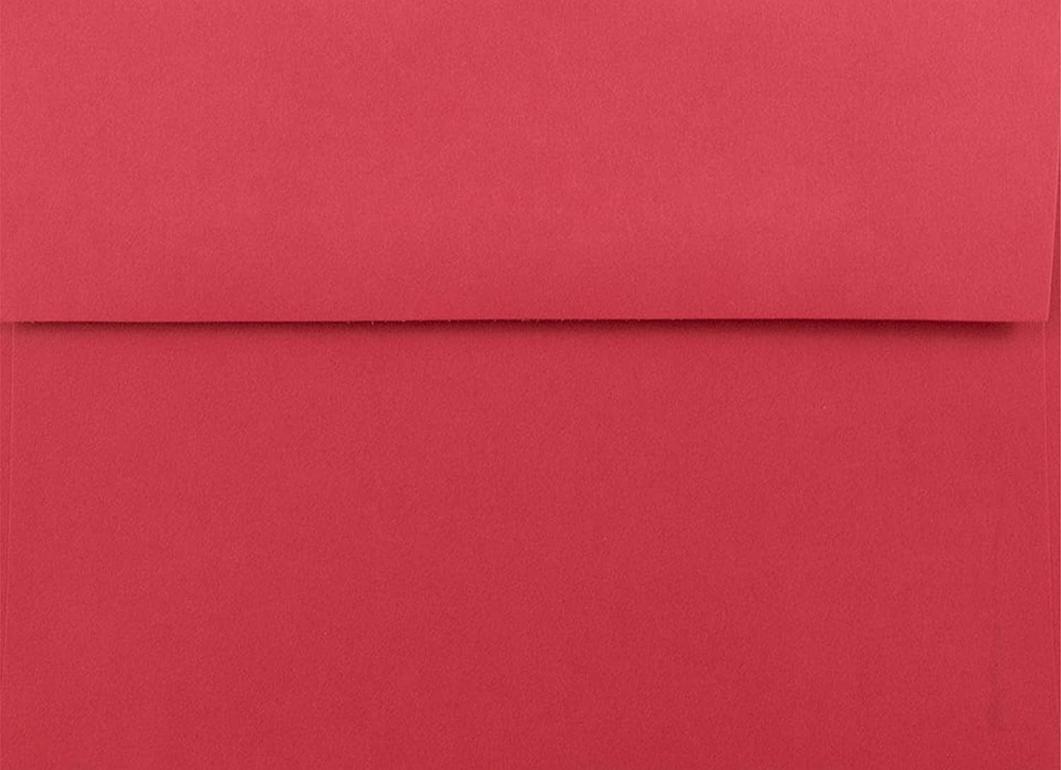 50 Pack A6 Red Envelopes, Square Flap Gummed Seal, Vibrant Red ...