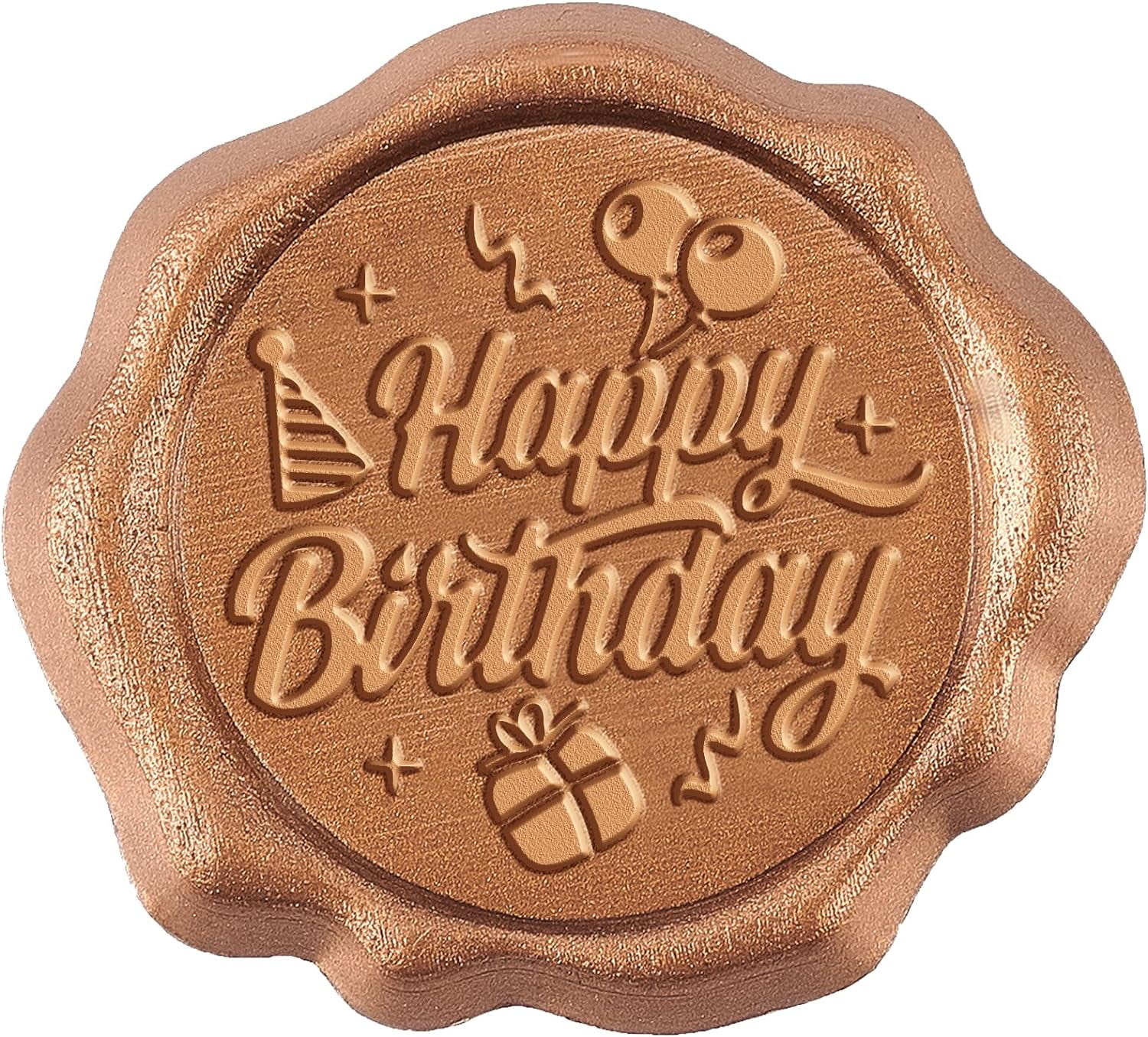 50 Pack Adhesive Wax Seal Stickers Happy Birthday Wax Seal Stickers ...